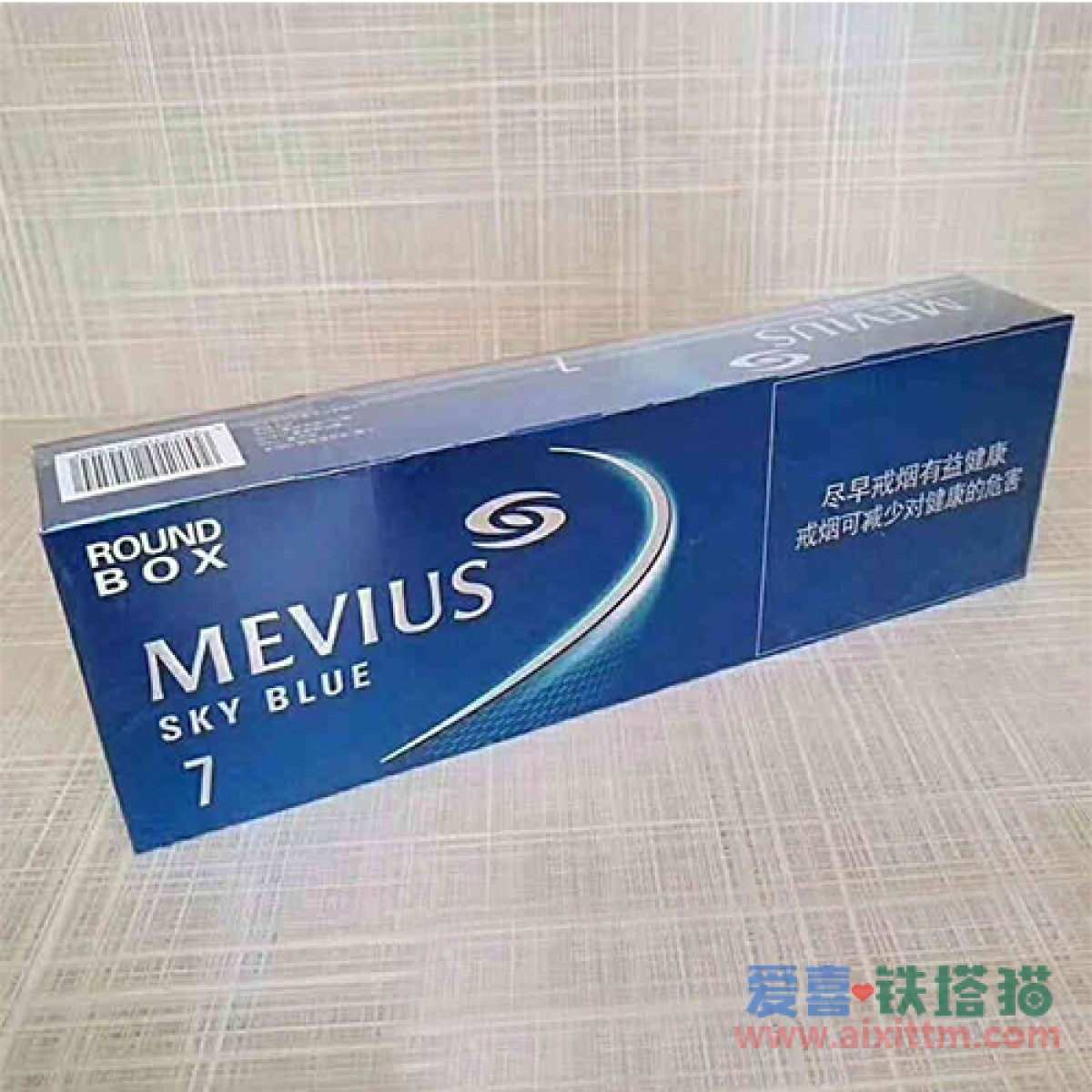网购微信买外烟MEVIUS中免柔和七星7mg上爱喜铁塔猫外烟店